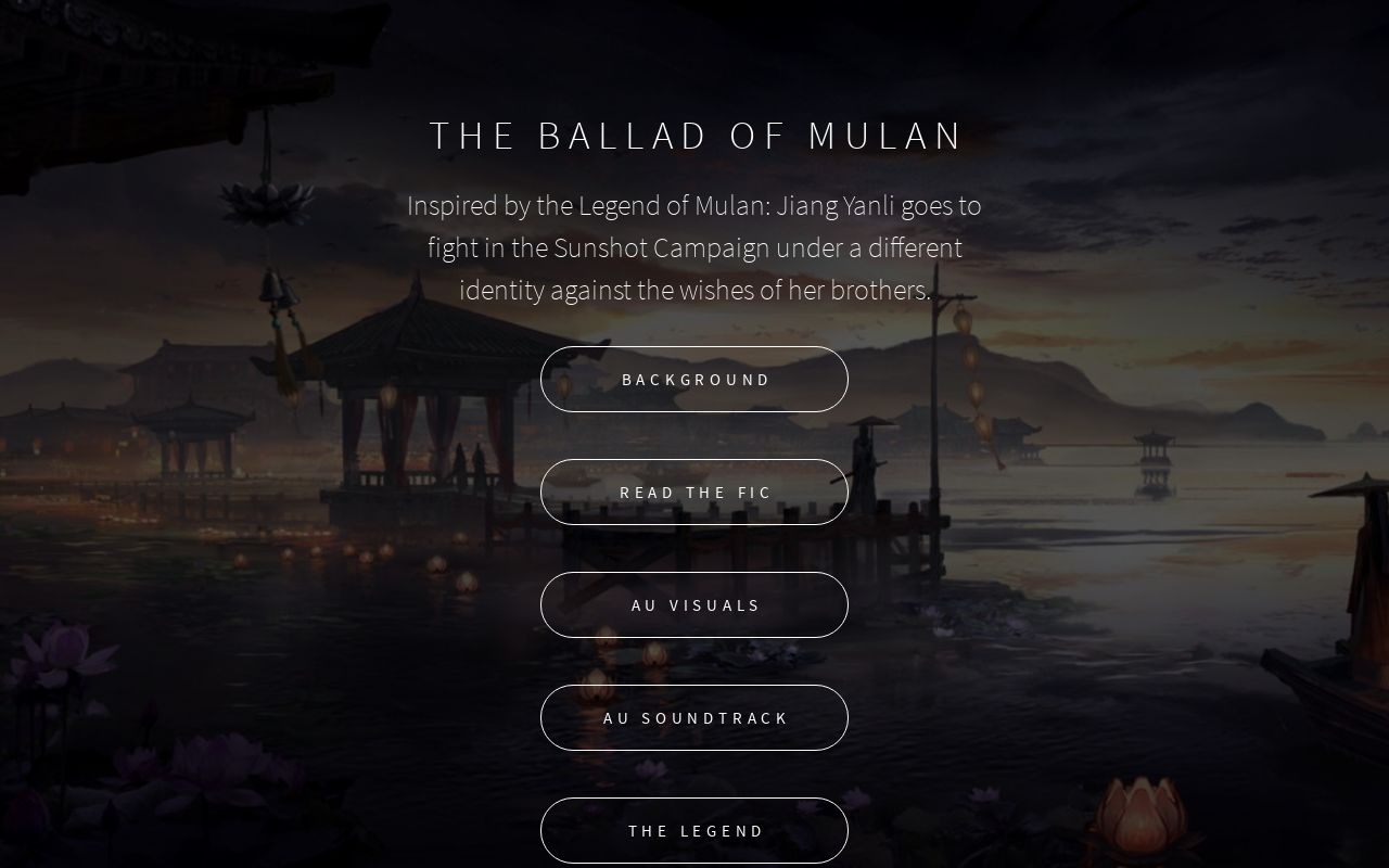 The Ballad Of Mulan